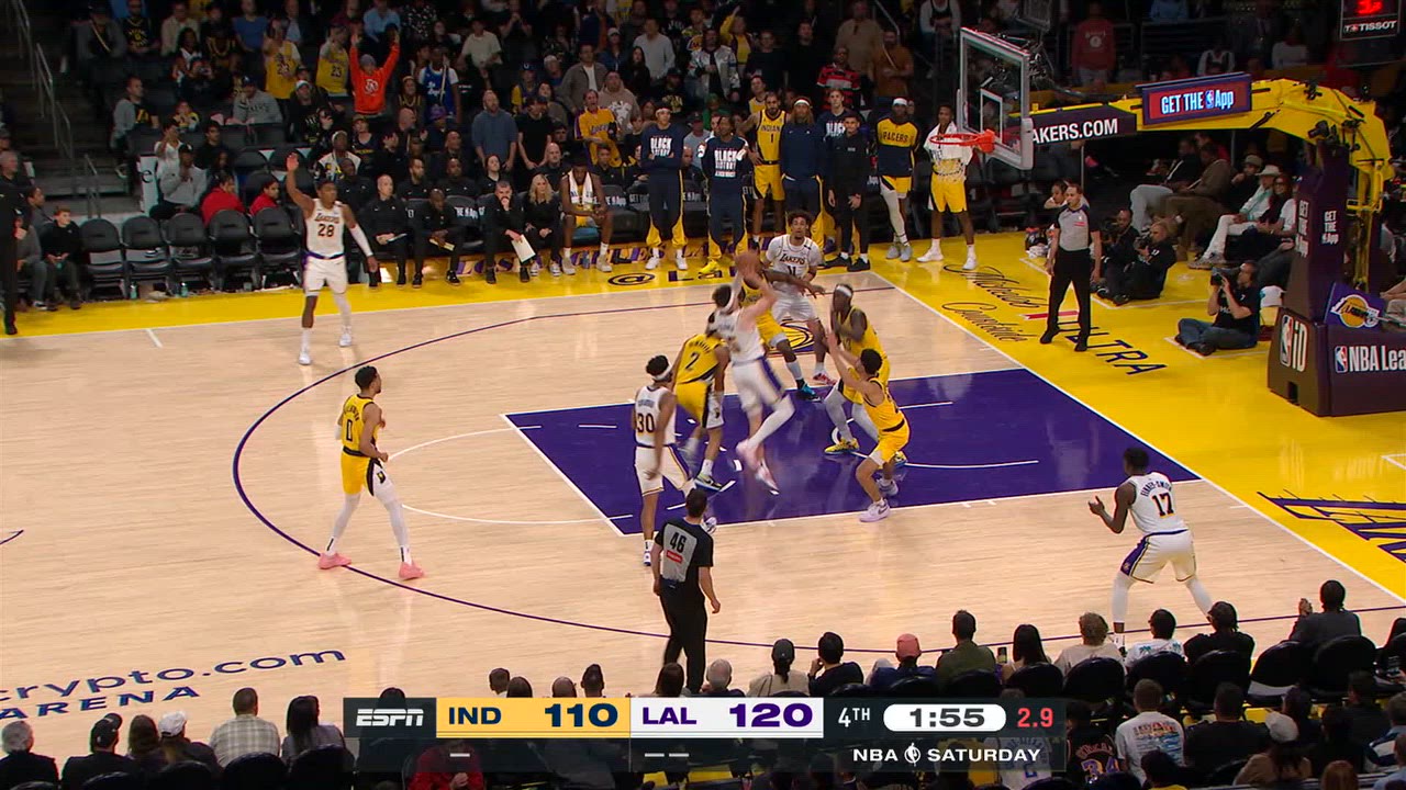 24-Second Shot Clock Reset: Pacers @ Lakers | NBA Official