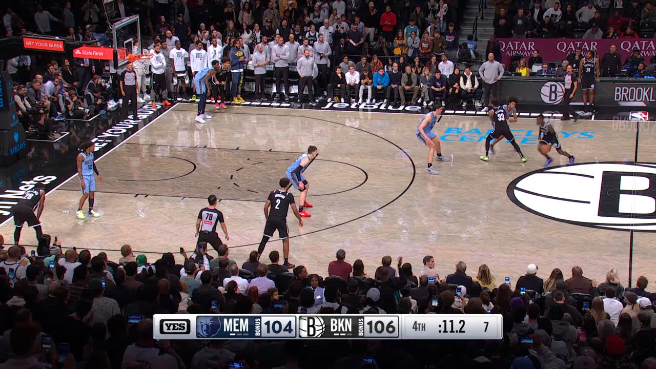 24-Second Shot Clock Reset: Grizzlies @ Nets | NBA Official