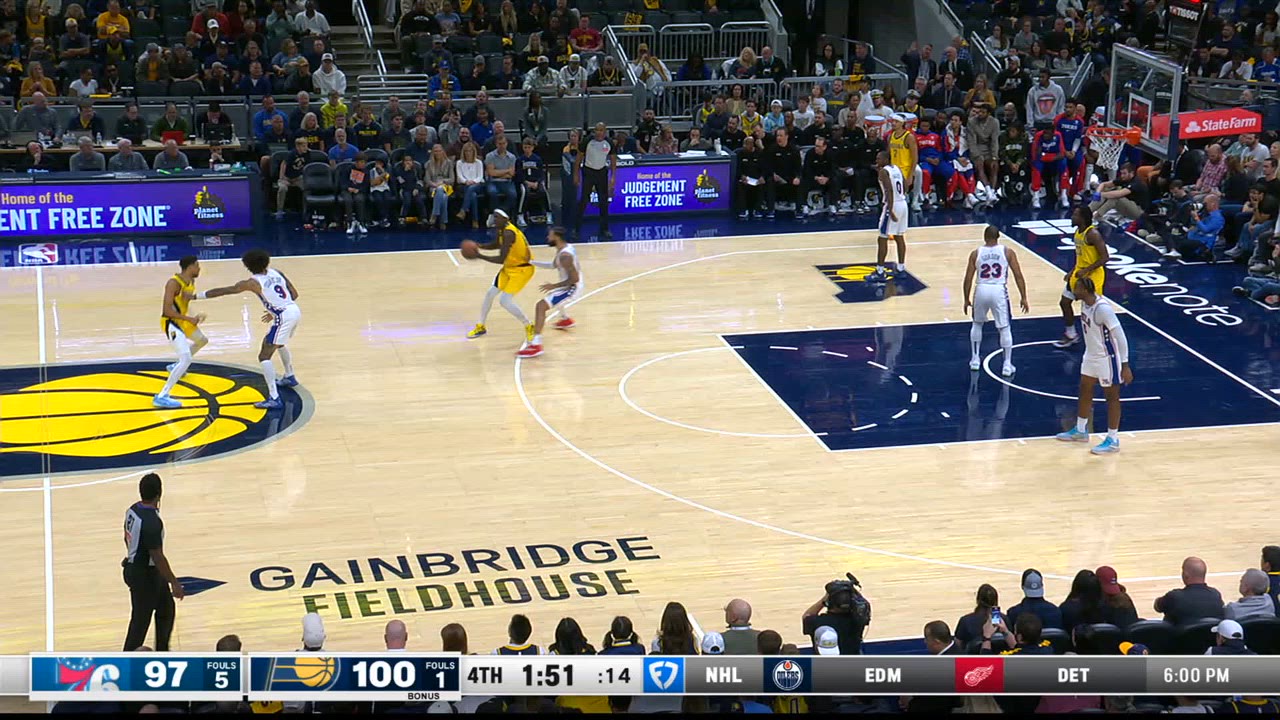 24-Second Shot Clock Reset: 76ers @ Pacers | NBA Official