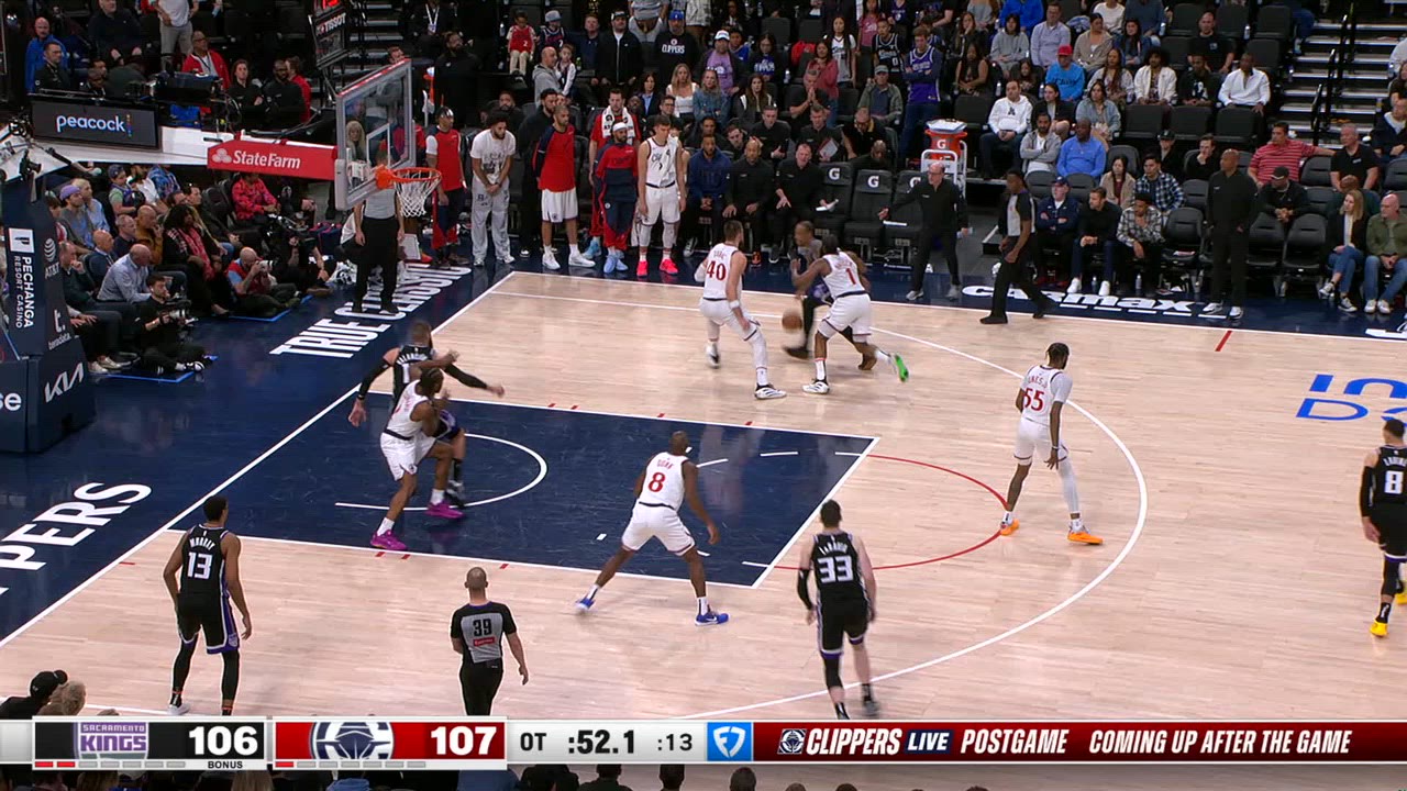 24-Second Shot Clock Reset: Kings @ Clippers | NBA Official