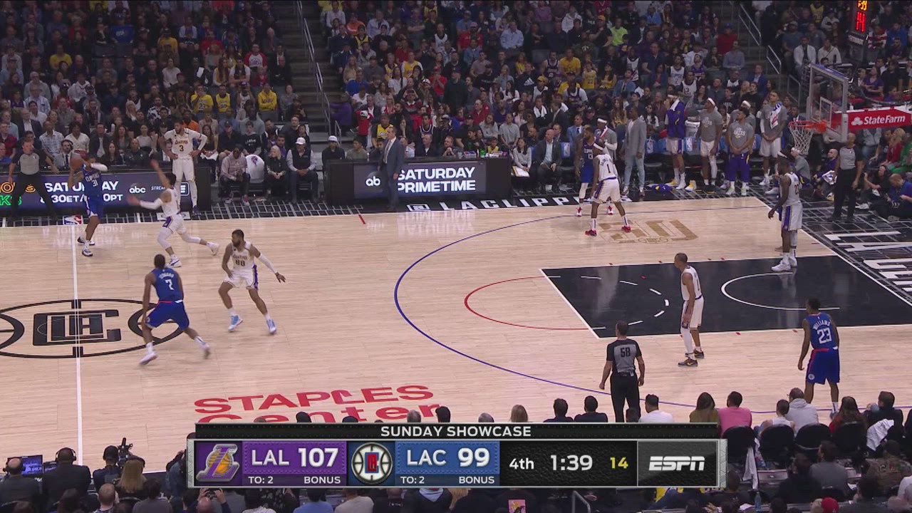 Restricted Area Block/Charge: Lakers @ Clippers | NBA Official