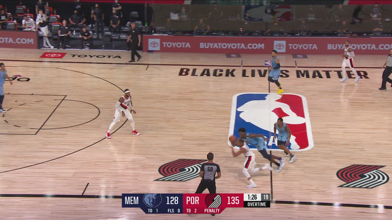 Restricted Area Block Charge Grizzlies Trail Blazers NBA Official restricted-area-block-charge-grizzlies-trail-blazers-nba-official