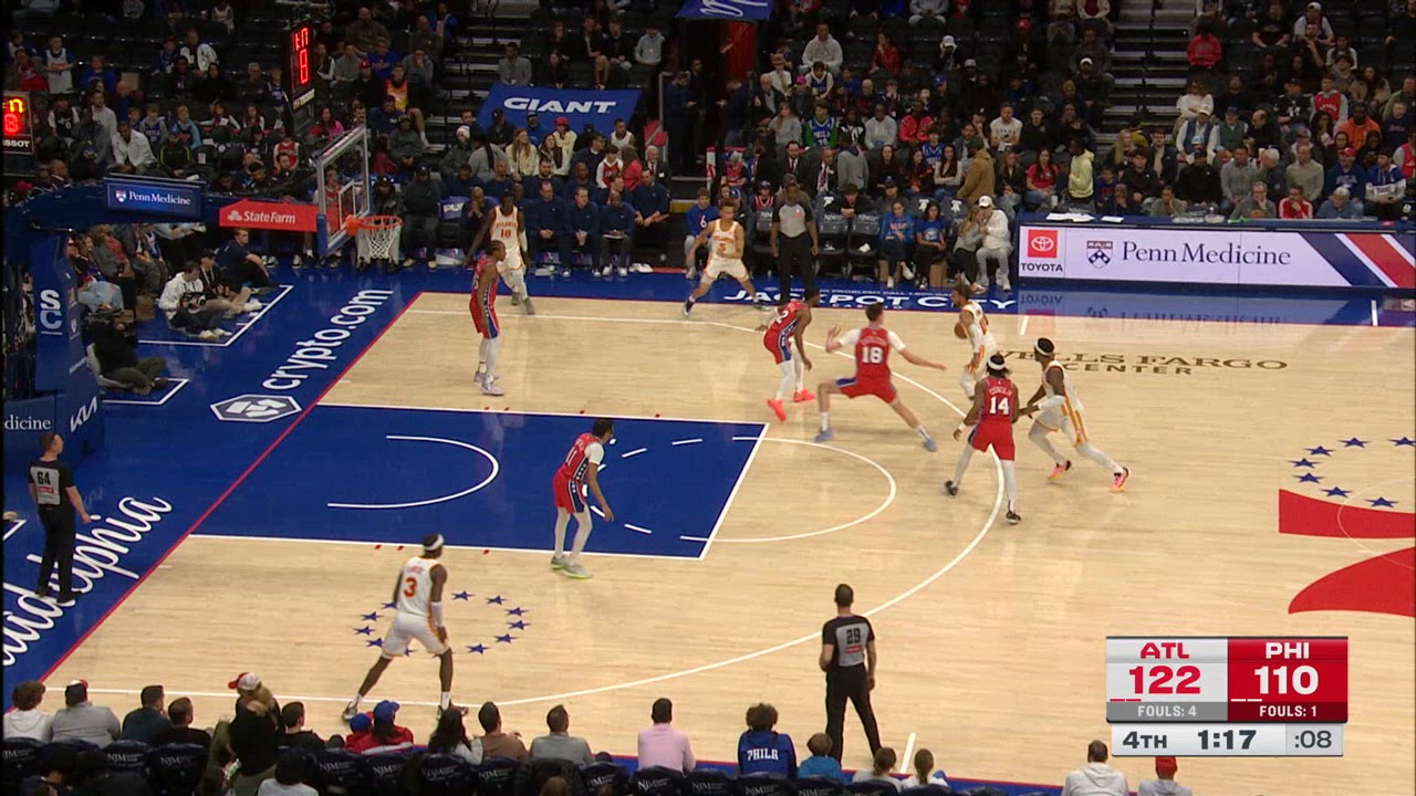 Goaltending/Basket Interference: Hawks @ 76ers | NBA Official