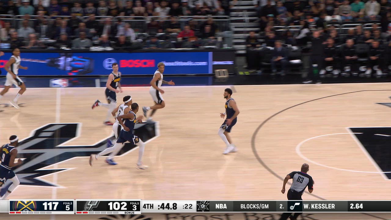 Goaltending/Basket Interference: Nuggets @ Spurs | NBA Official