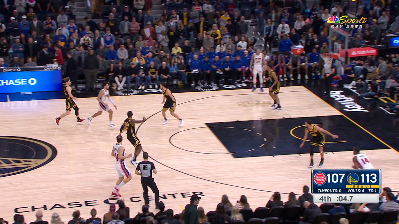 Goaltending/Basket Interference: Pistons @ Warriors | NBA Official