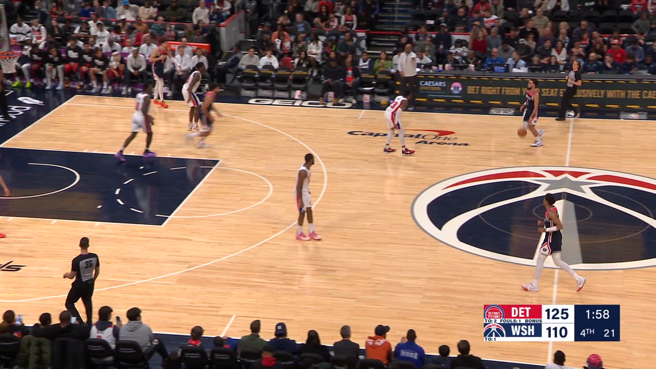 Goaltending/Basket Interference: Pistons @ Wizards | NBA Official