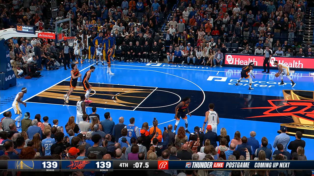 Goaltending/Basket Interference: Warriors @ Thunder | NBA Official