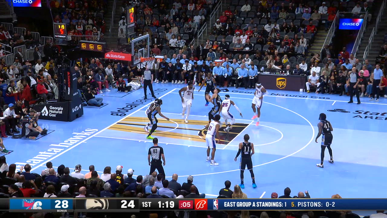 Challenge Goaltending/BI: 76ers @ Hawks | NBA Official