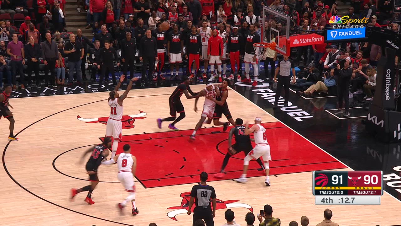 Goaltending/Basket Interference: Raptors @ Bulls | NBA Official