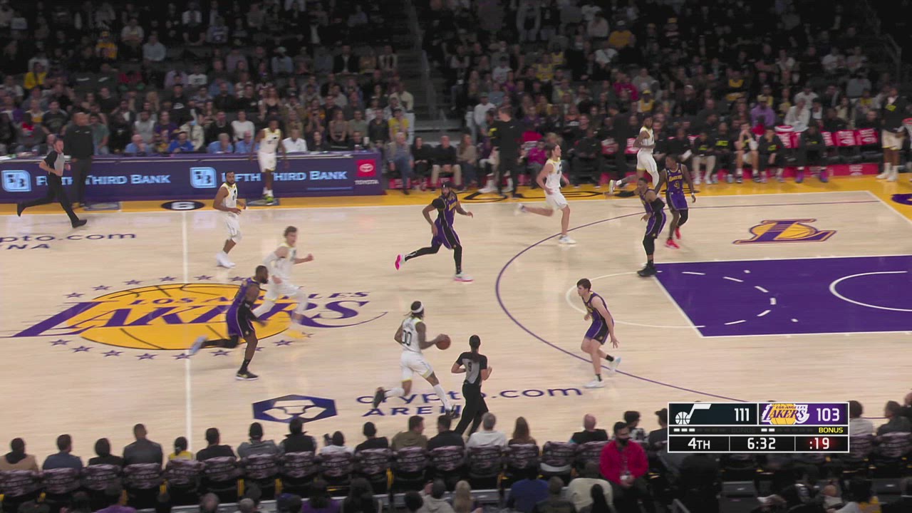 Challenge Goaltending/BI: Jazz @ Lakers | NBA Official