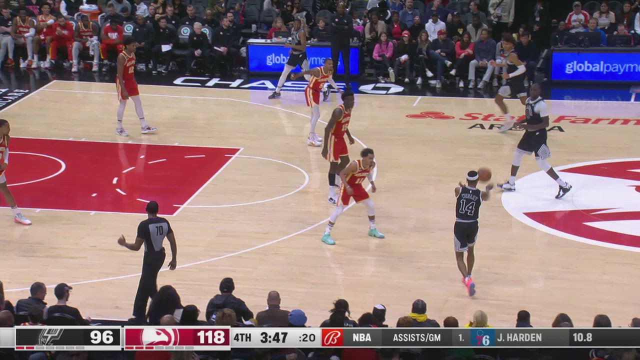 Challenge of Called Foul: Spurs @ Hawks | NBA Official