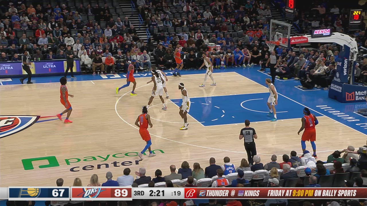 Challenge Goaltending/BI: Pacers @ Thunder | NBA Official