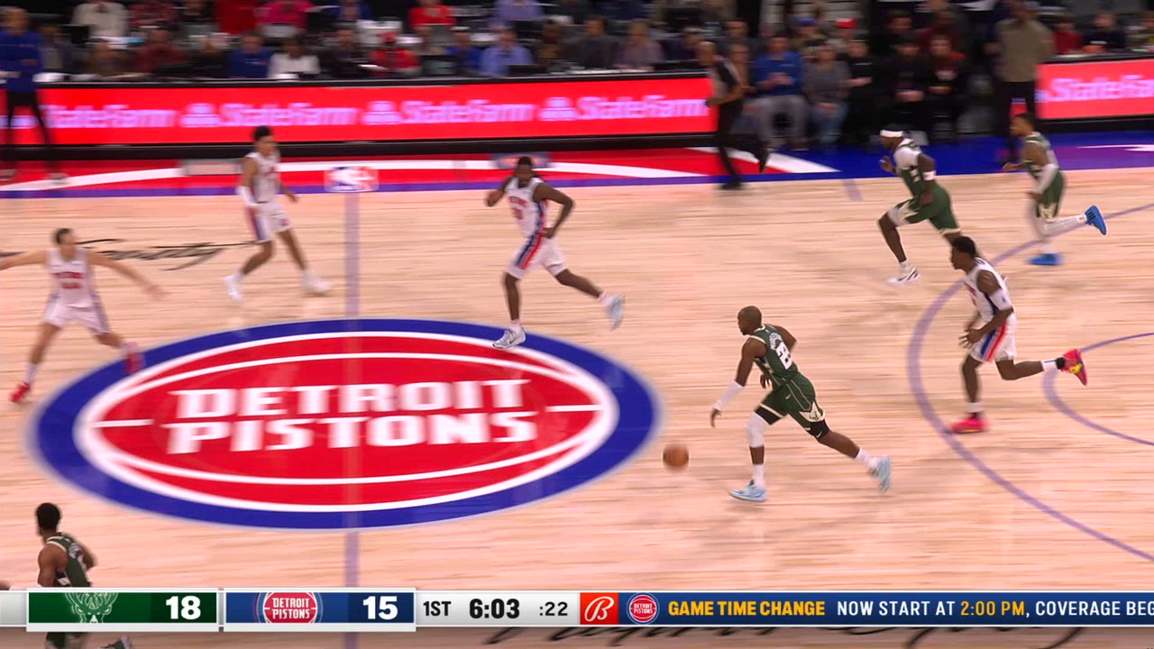 Challenge Goaltending/BI: Bucks @ Pistons | NBA Official