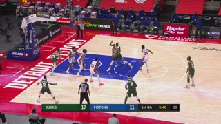 Two-Point/Three-Point Field Goal: Bucks @ Pistons | NBA Official