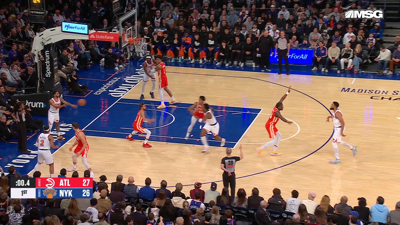 Last Second Field Goal: Hawks @ Knicks | NBA Official
