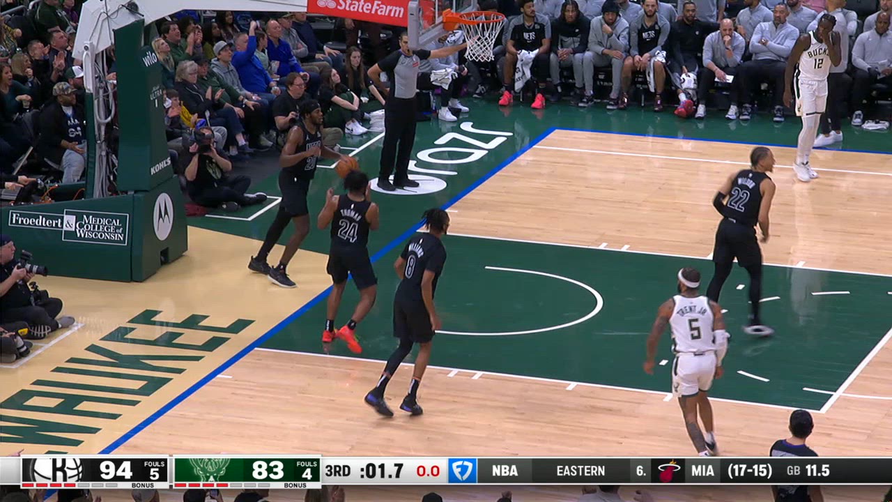 Last Second Field Goal: Nets @ Bucks | NBA Official