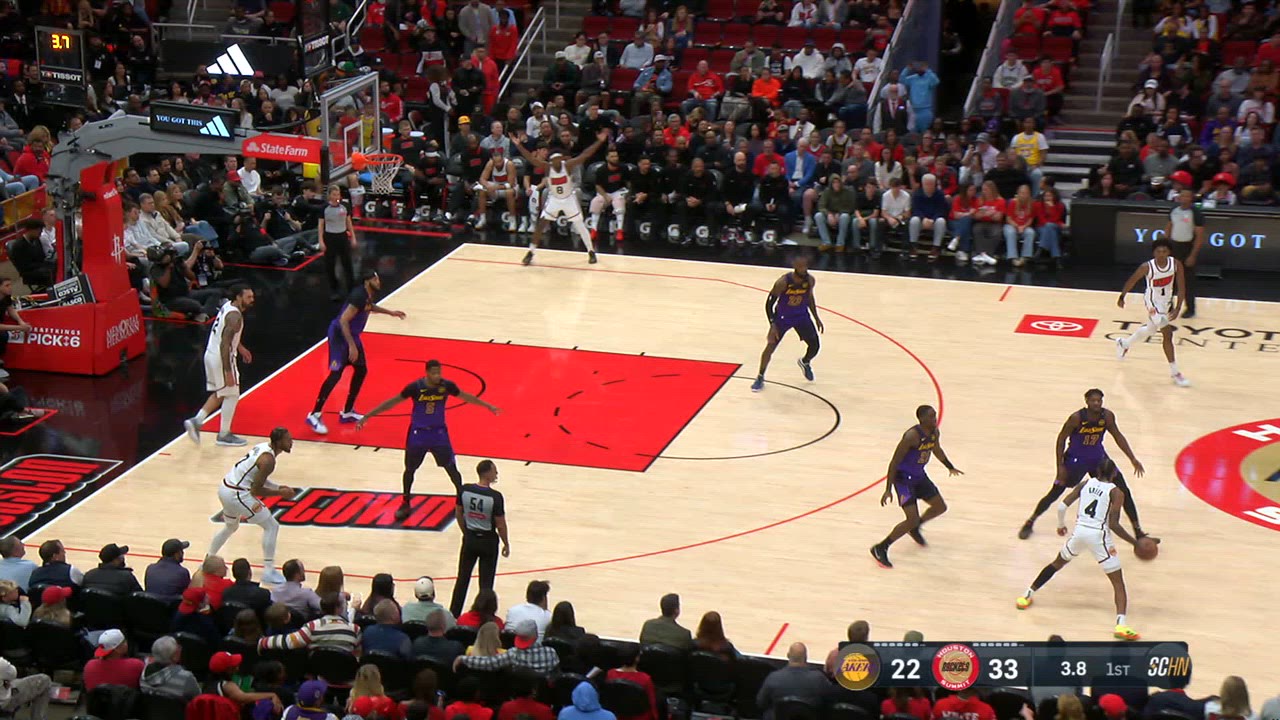 Last Second Field Goal: Lakers @ Rockets | NBA Official