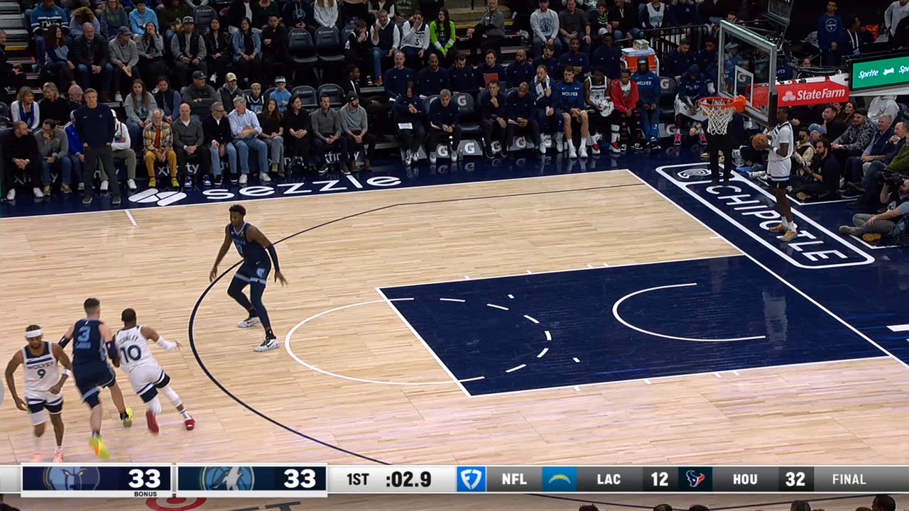 Last Second Field Goal: Grizzlies @ Timberwolves | NBA Official