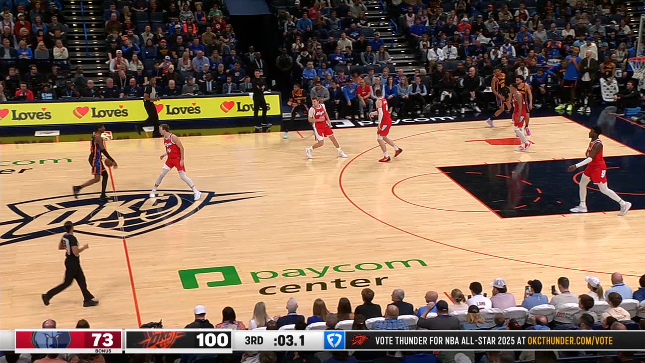 Last Second Field Goal: Grizzlies @ Thunder | NBA Official