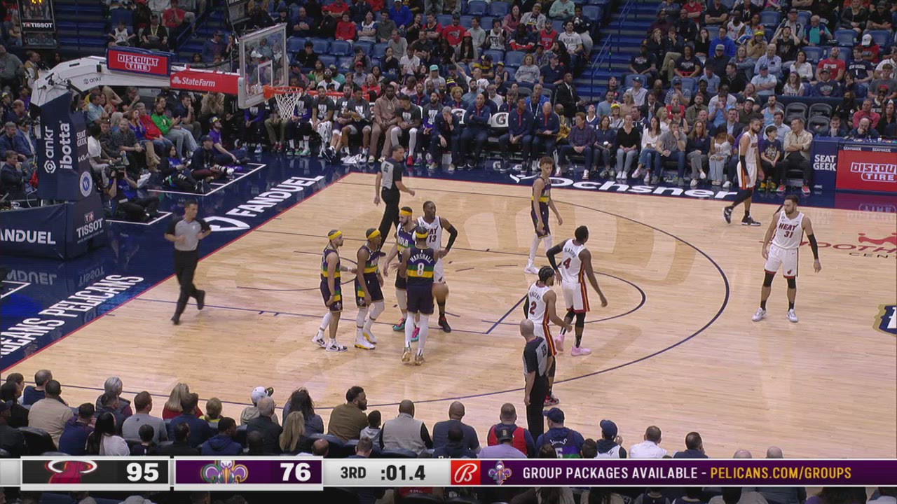 Last Second Field Goal: Heat @ Pelicans | NBA Official