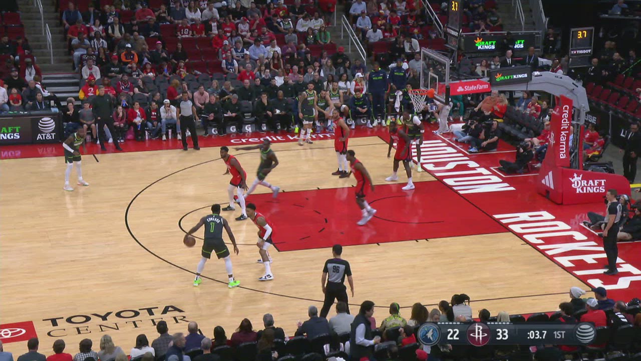 Last Second Field Goal: Timberwolves @ Rockets | NBA Official
