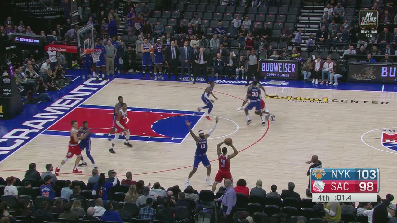 Last Second Field Goal: Knicks @ Kings | NBA Official