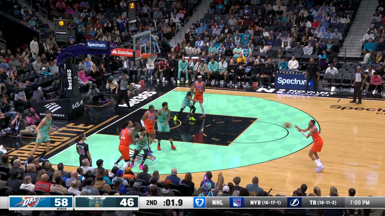 Last Second Field Goal: Thunder @ Hornets | NBA Official