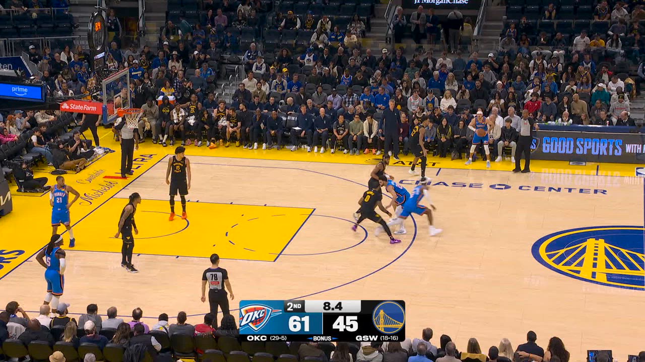 Last Second Field Goal: Thunder @ Warriors | NBA Official