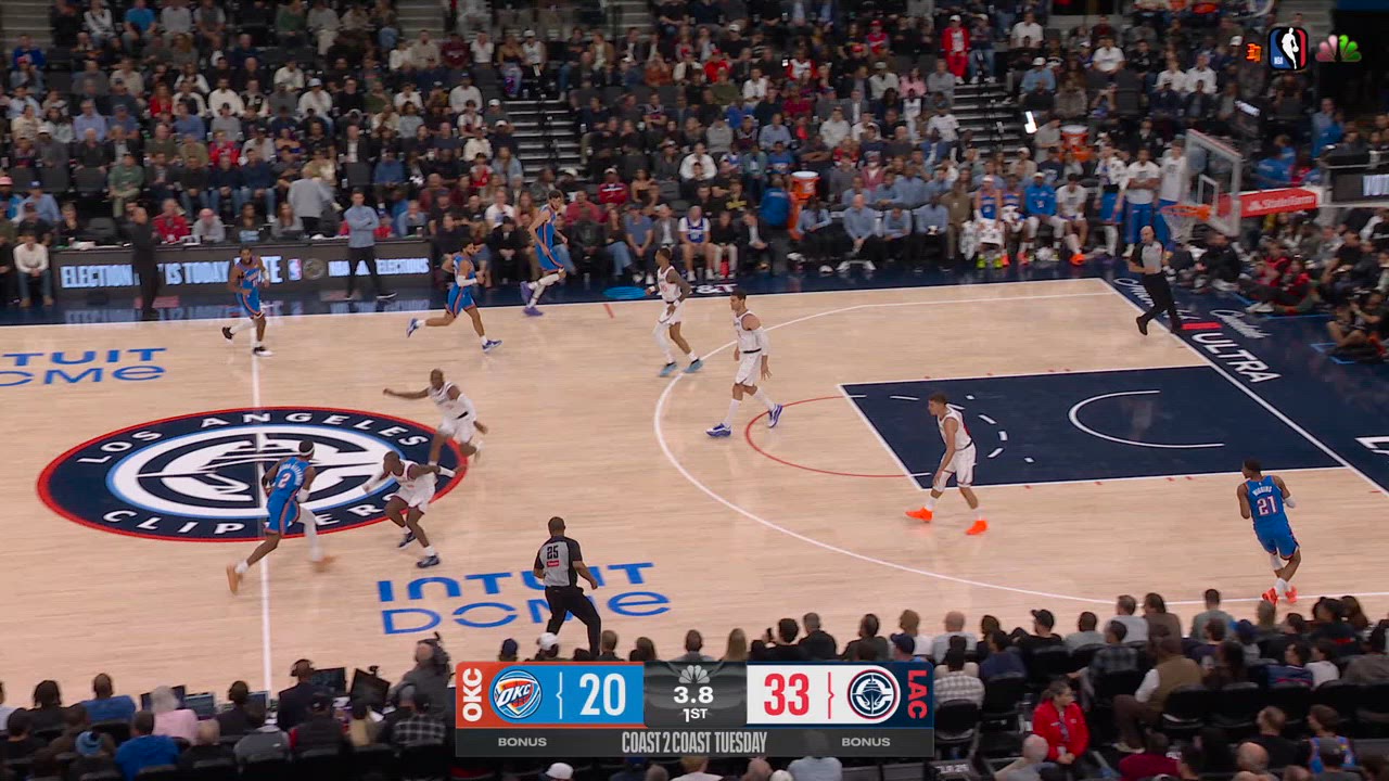 Last Second Field Goal: Thunder @ Clippers | NBA Official
