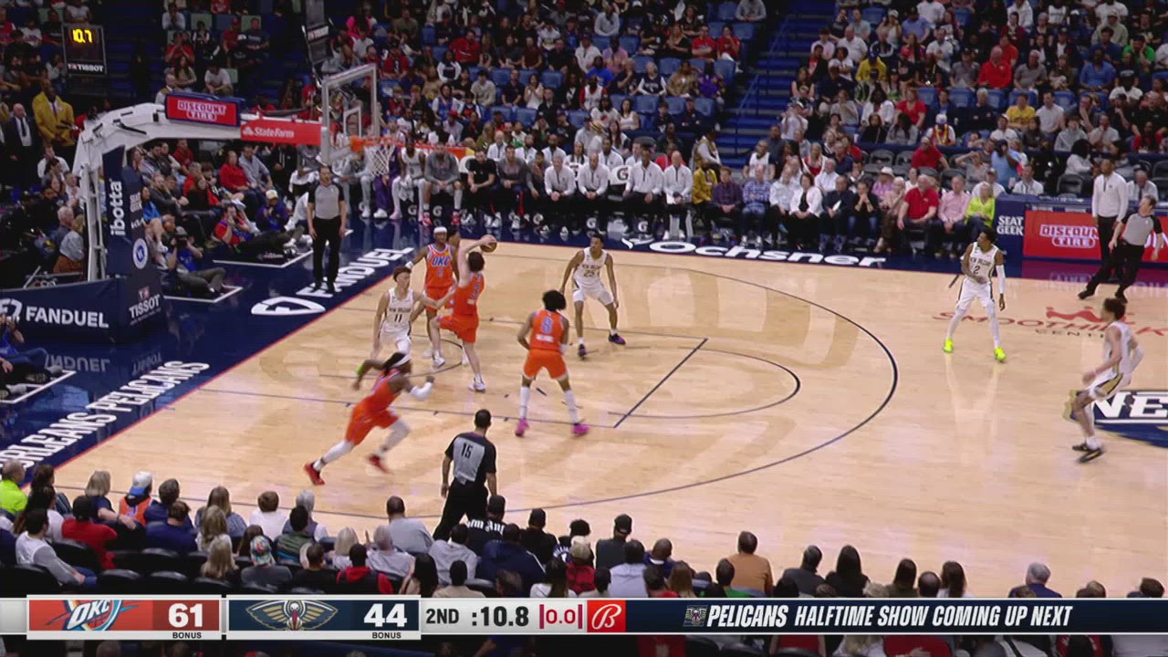 Last Second Field Goal: Thunder @ Pelicans | NBA Official