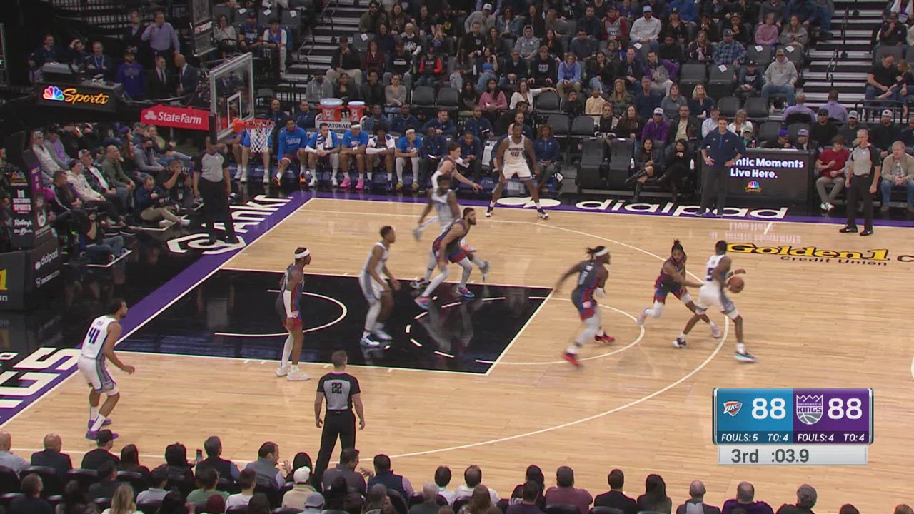 Last Second Field Goal: Thunder @ Kings | NBA Official