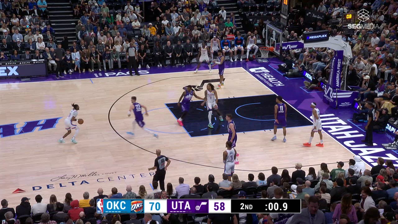 Last Second Field Goal: Thunder @ Jazz | NBA Official