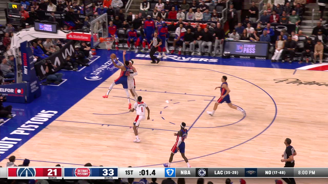 Last Second Field Goal: Wizards @ Pistons | NBA Official