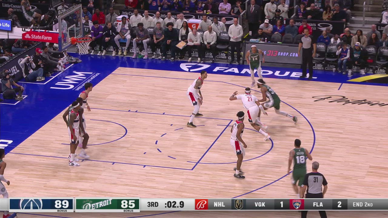 Last Second Field Goal: Wizards @ Pistons | NBA Official