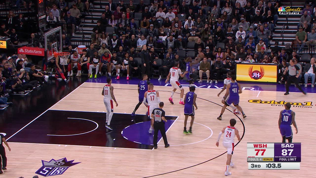 Last Second Field Goal: Wizards @ Kings | NBA Official
