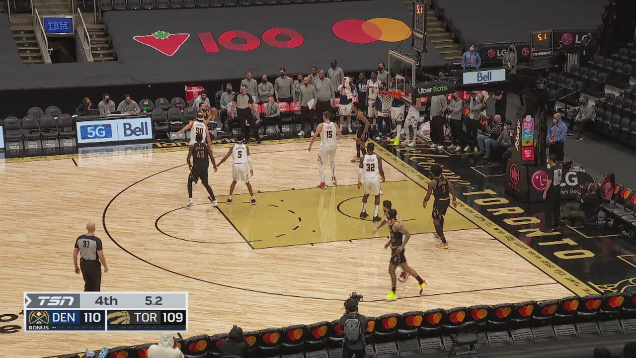 Clock Malfunction: Nuggets @ Raptors | NBA Official