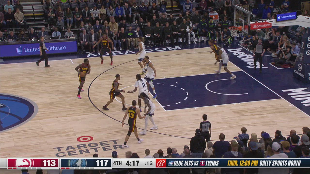 Two-Point/Three-Point Field Goal: Hawks @ Timberwolves | NBA Official