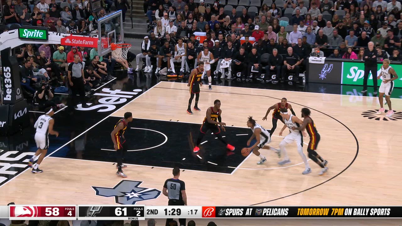 Two-Point/Three-Point Field Goal: Hawks @ Spurs | NBA Official