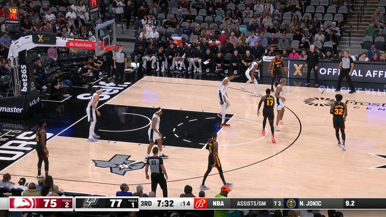 Two-Point/Three-Point Field Goal: Hawks @ Spurs | NBA Official