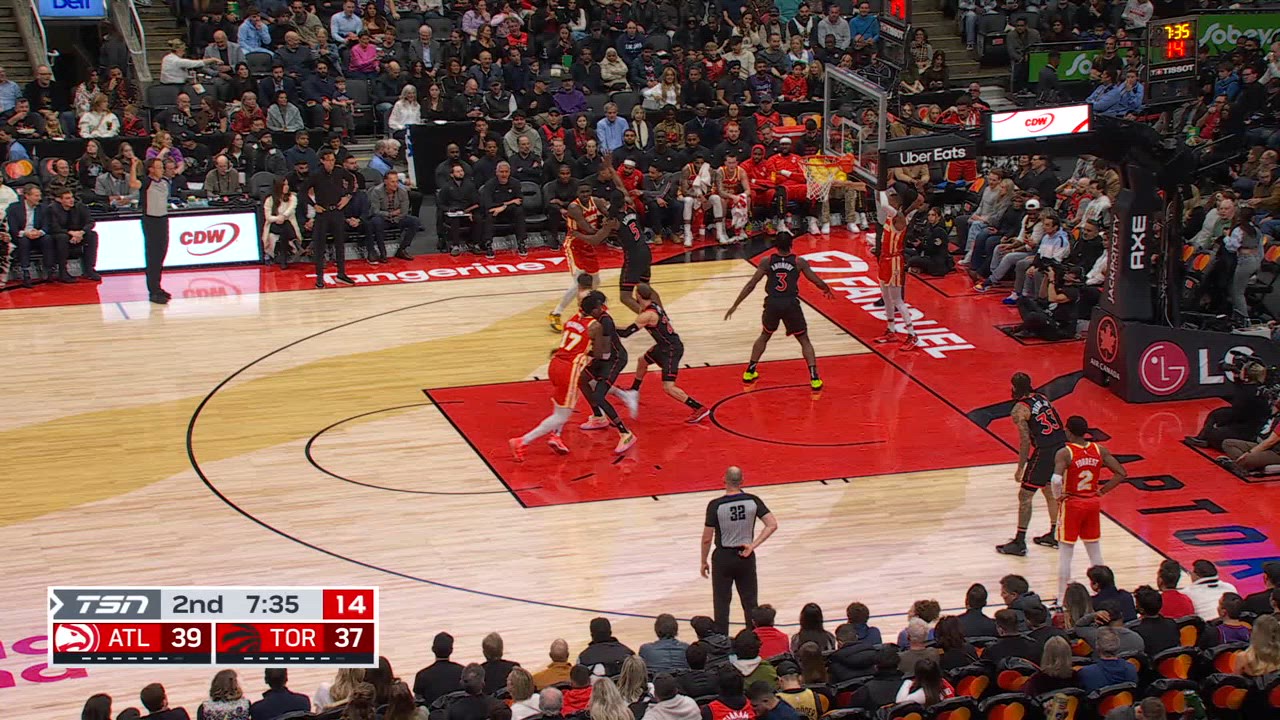 Two-Point/Three-Point Field Goal: Hawks @ Raptors | NBA Official
