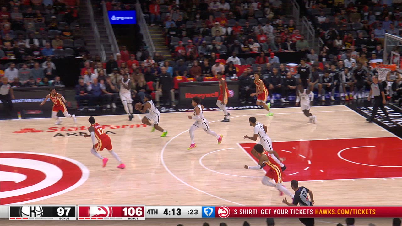 Two-Point/Three-Point Field Goal: Nets @ Hawks | NBA Official