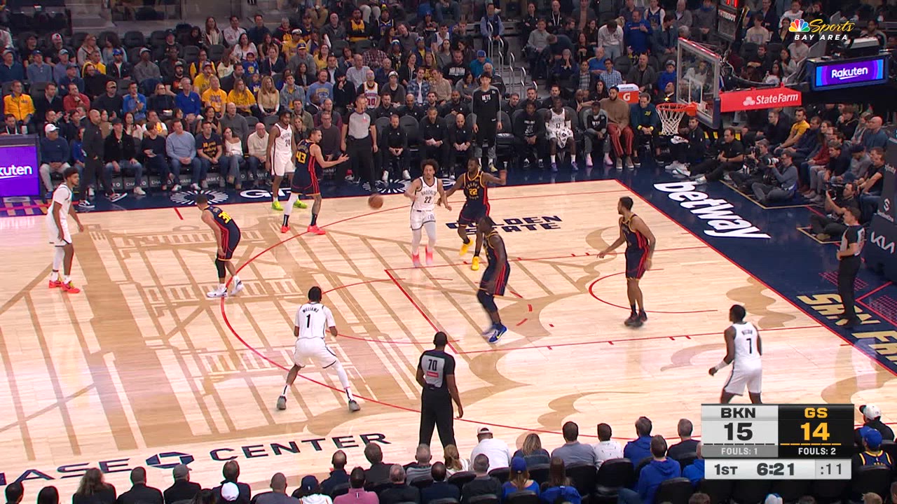 Two-Point/Three-Point Field Goal: Nets @ Warriors | NBA Official