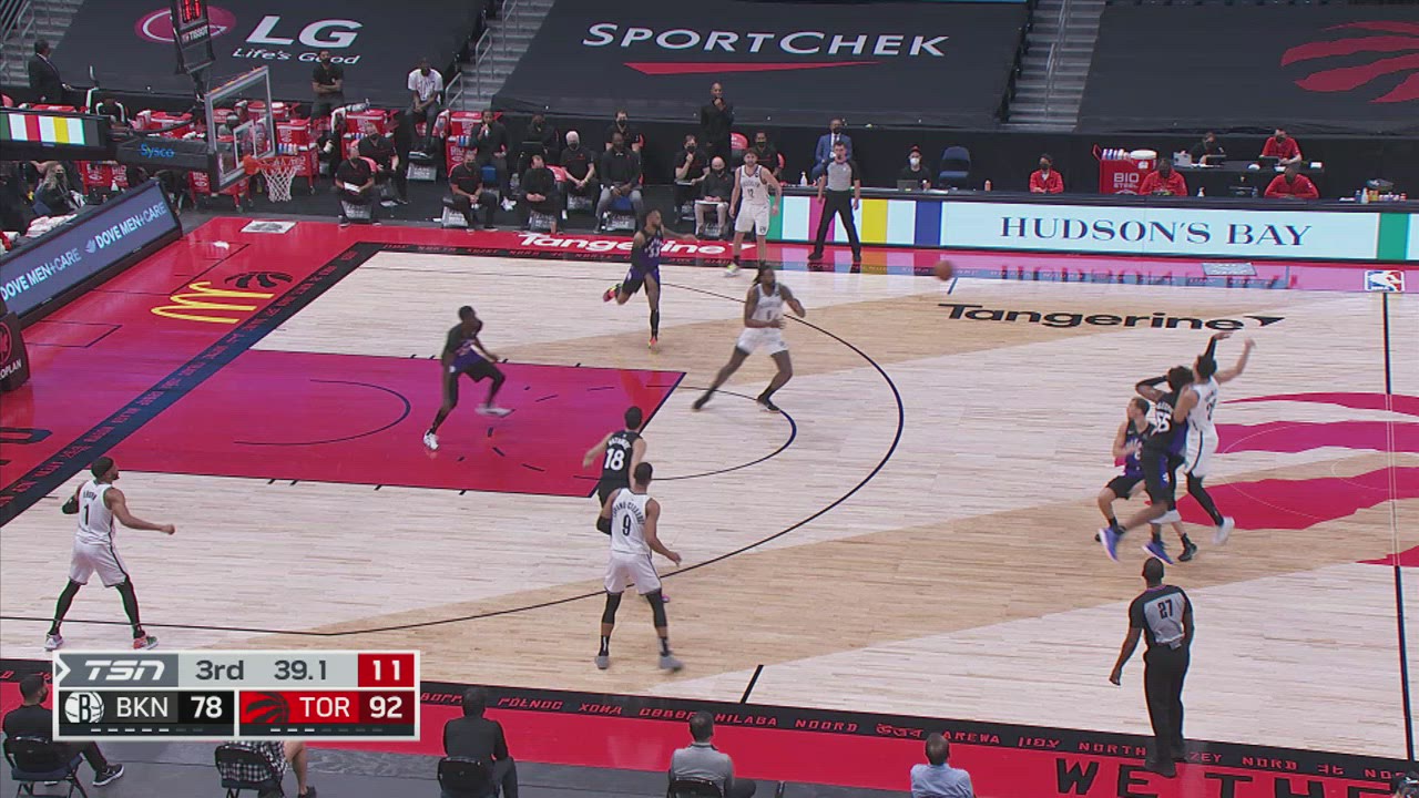 Two-Point/Three-Point Field Goal: Nets @ Raptors | NBA Official