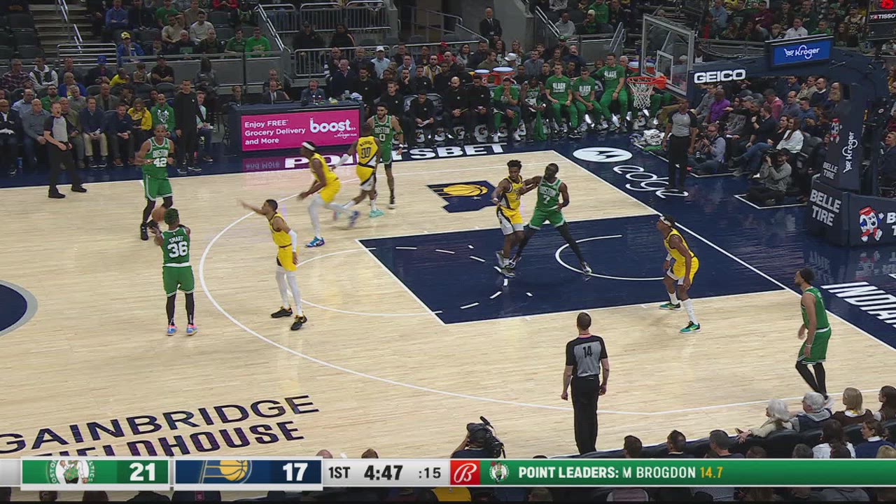 Two-Point/Three-Point Field Goal: Celtics @ Pacers | NBA Official