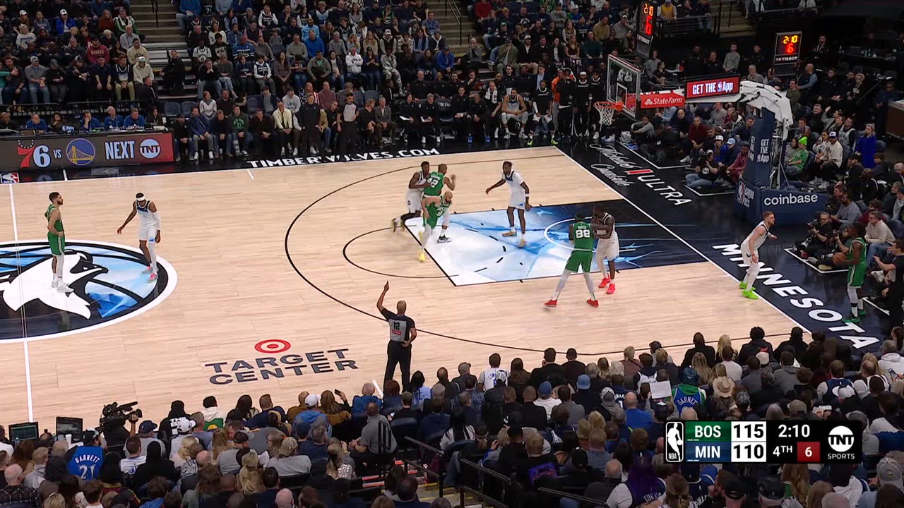 Two-Point/Three-Point Field Goal: Celtics @ Timberwolves | NBA Official