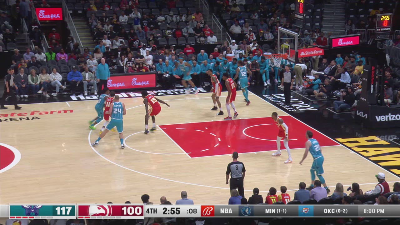 Two-Point/Three-Point Field Goal: Hornets @ Hawks | NBA Official
