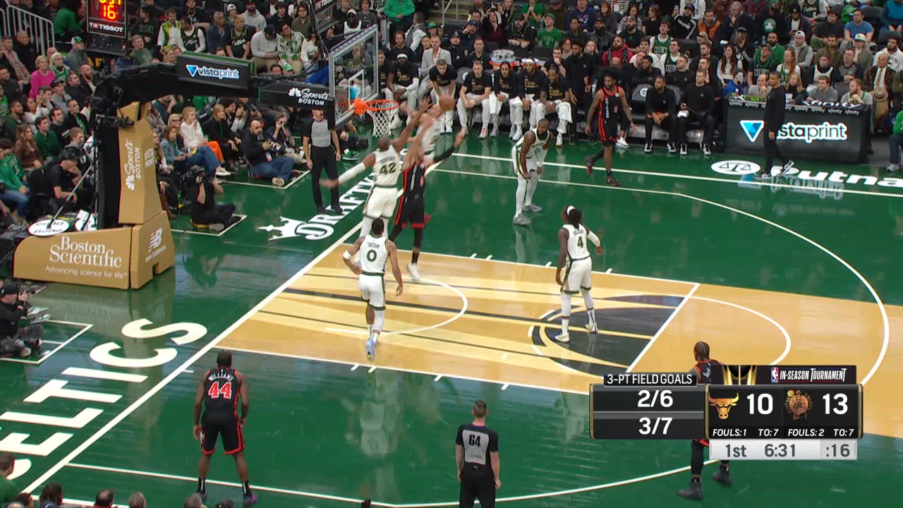 Two-Point/Three-Point Field Goal: Bulls @ Celtics | NBA Official