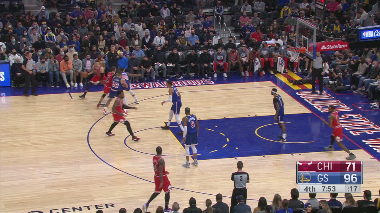 Two-Point/Three-Point Field Goal: Bulls @ Warriors | NBA Official