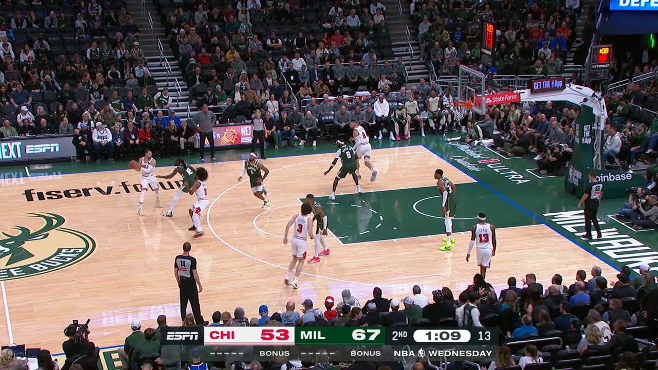 Two-Point/Three-Point Field Goal: Bulls @ Bucks | NBA Official