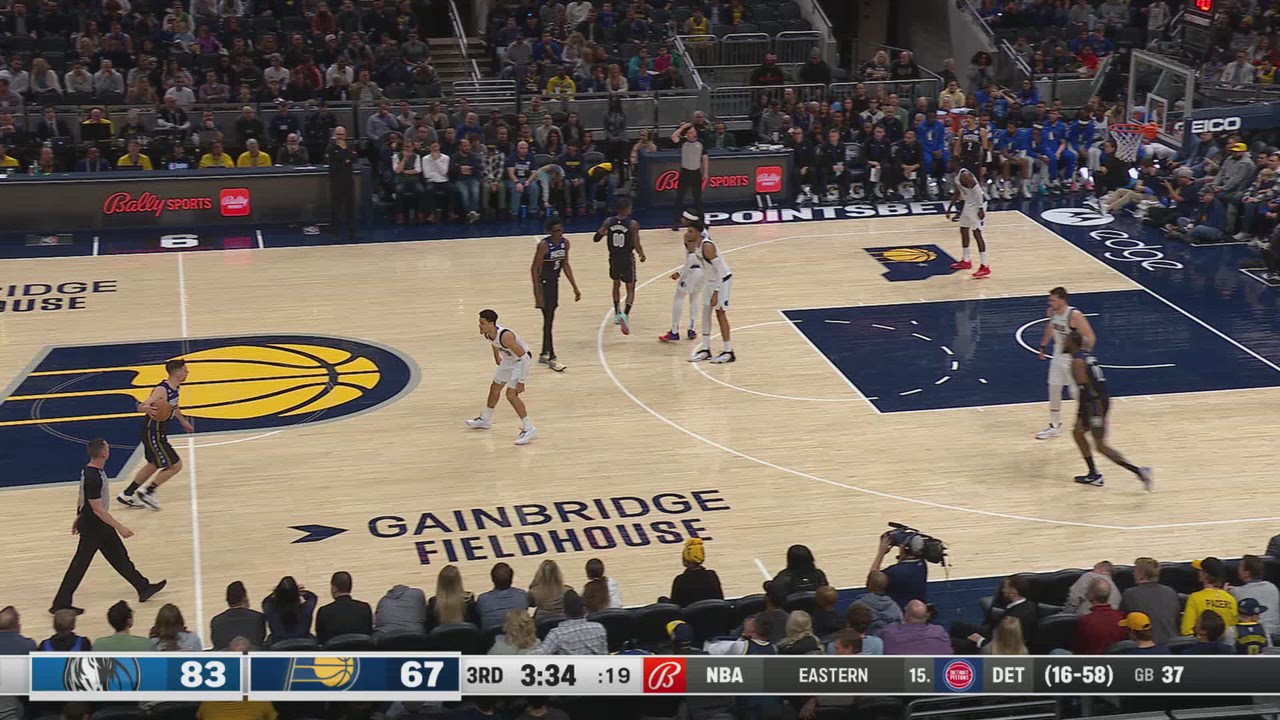 Two-Point/Three-Point Field Goal: Mavericks @ Pacers | NBA Official